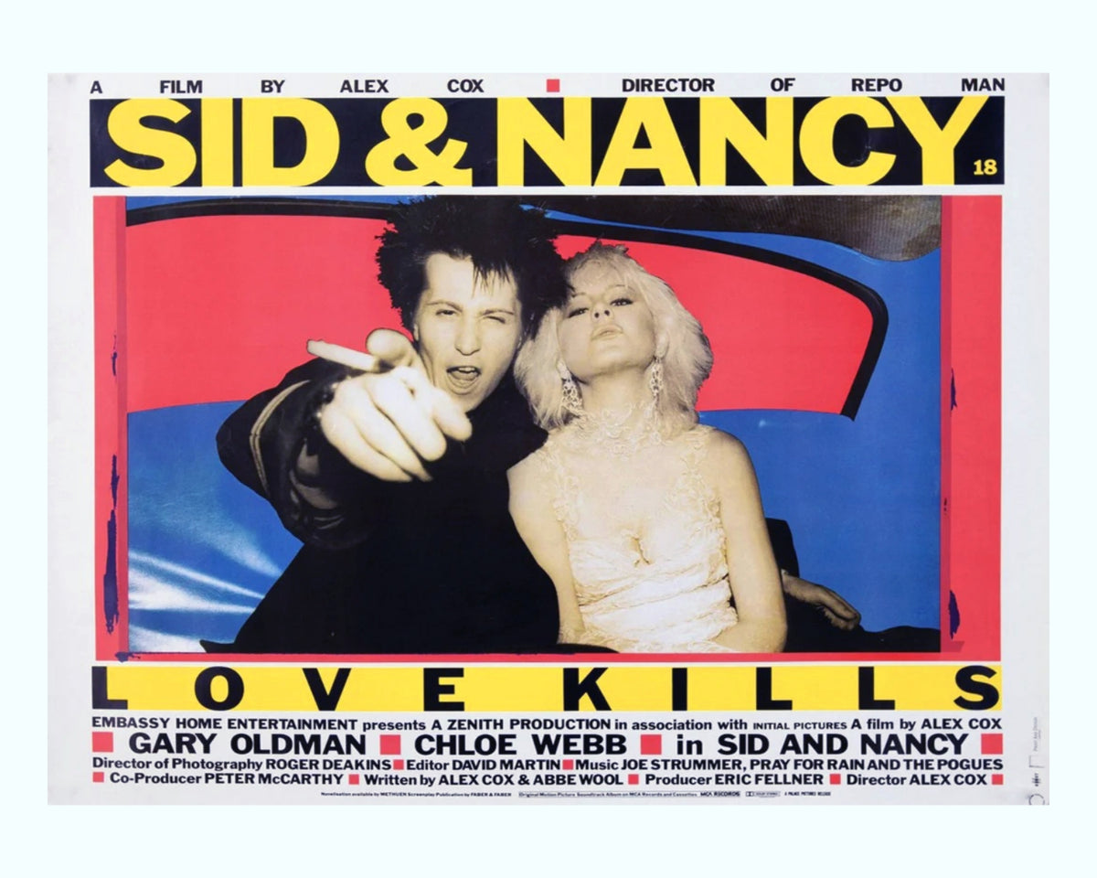 Sid & Nancy 'Love Kills' Film Poster 1986 in a Perspex Frame | 55MAX