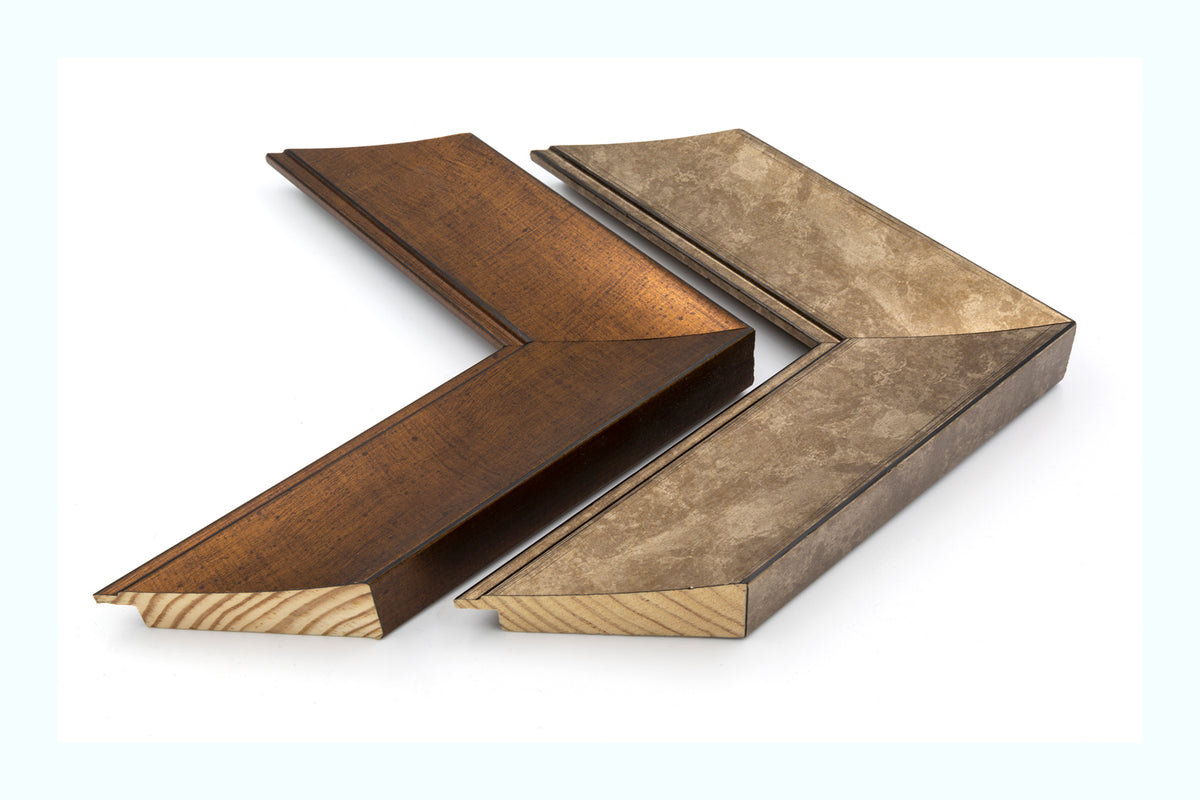 Double Angled Metallic Wood Picture Frame | 55MAX